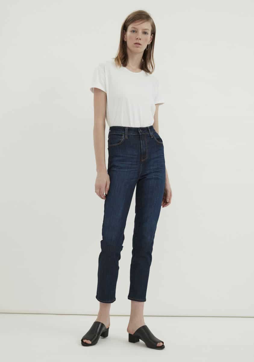 PAYTON Cropped Jean-Mid Indigo | DENIMSMITH | Melbourne Made – Denimsmith