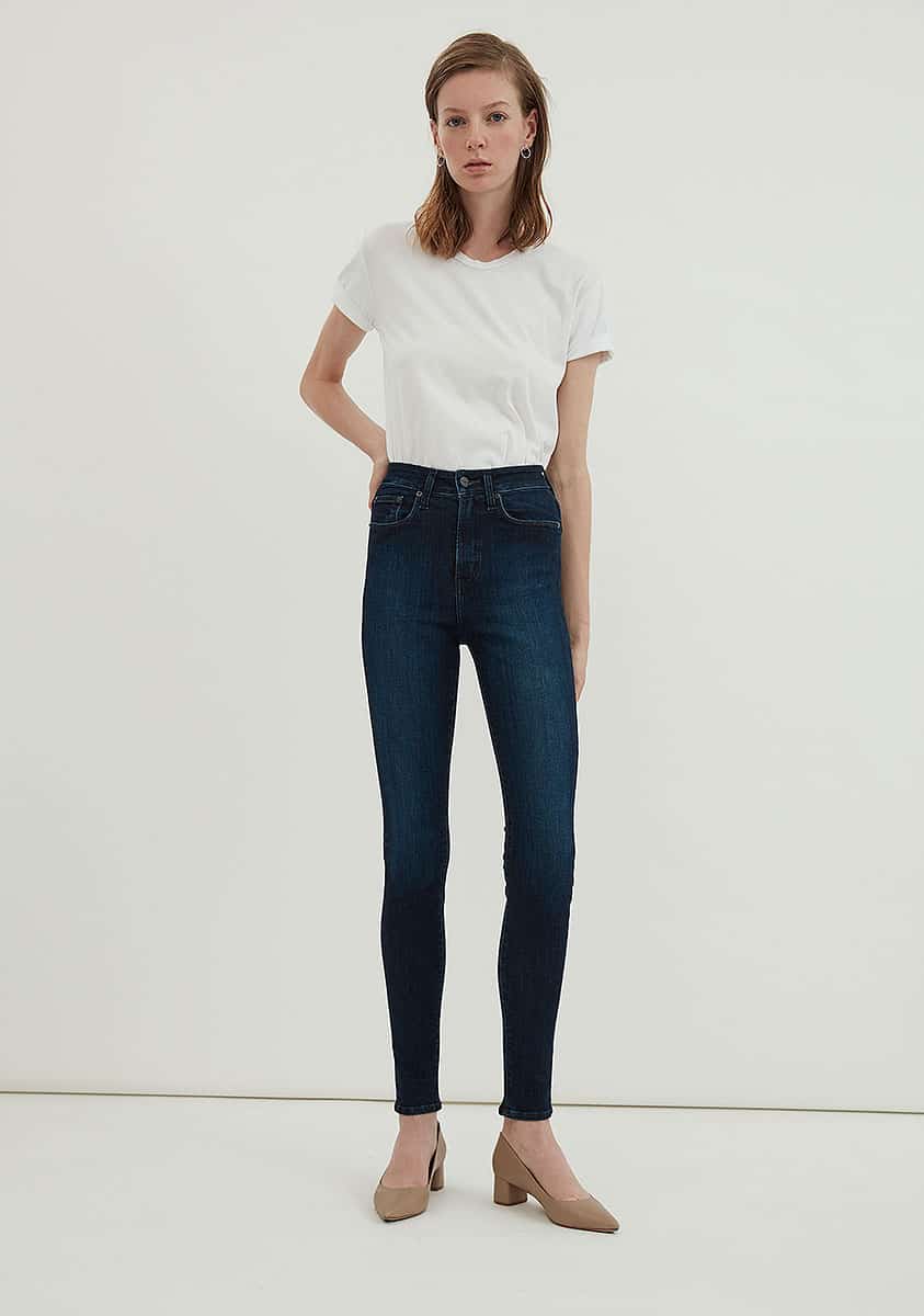 ALANA Jean-Mid Indigo | DENIMSMITH | Melbourne Made – Denimsmith