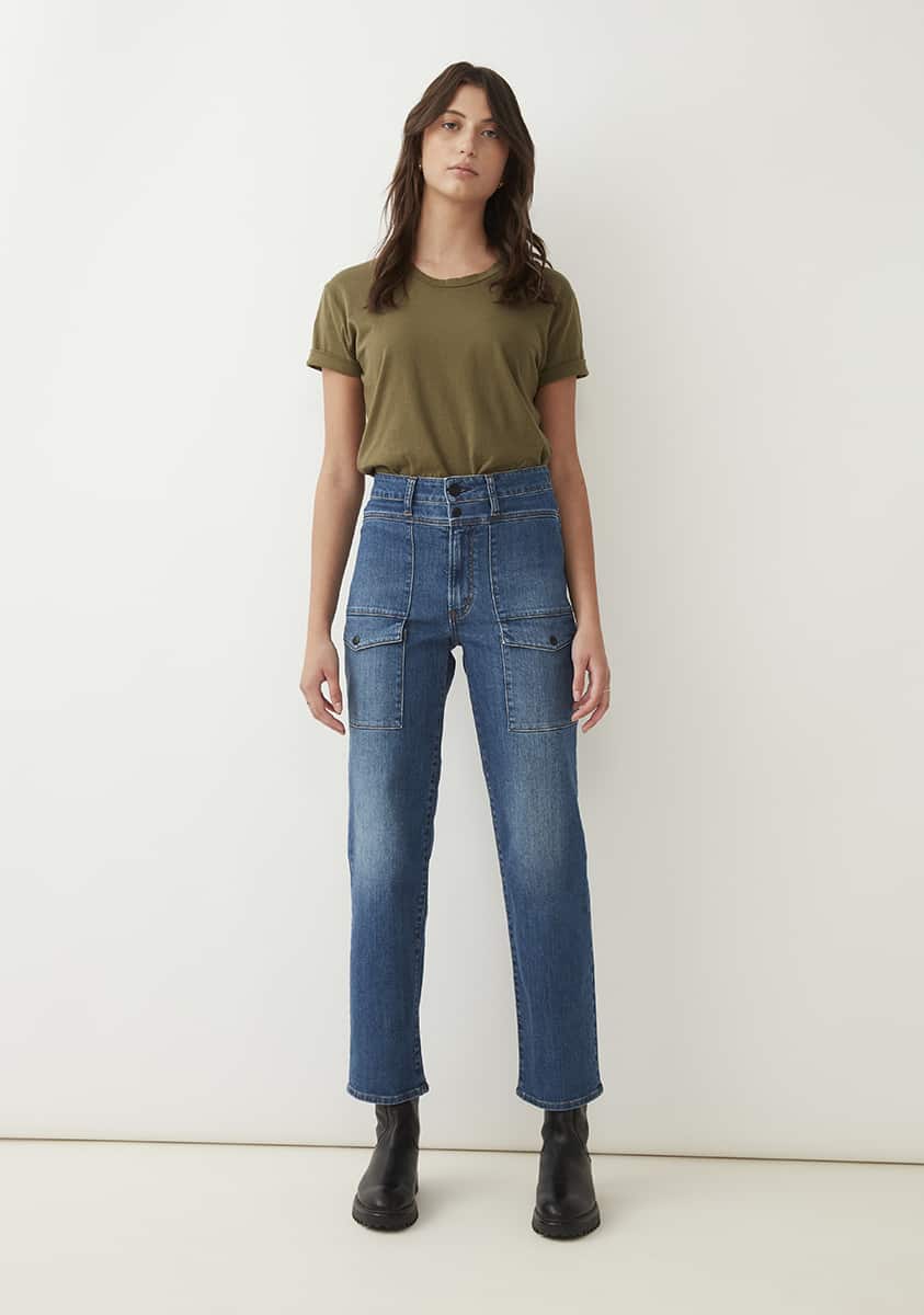 MARCIE Jean-Mid Indigo | DENIMSMITH | Melbourne Made – Denimsmith